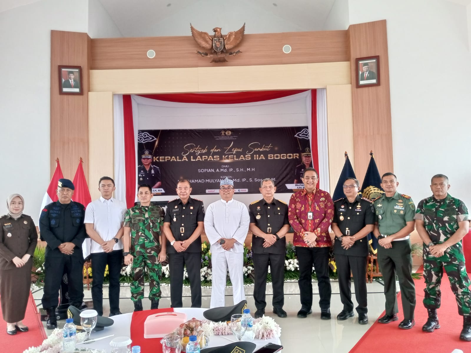 Sertijab dan Pisah Sambut Kalapas Kelas II/A Bogor Berlangsung Khidmat - Bogor Channel